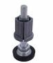 China Zinc Alloy OD 28mm Aluminum Pipe Fittings Foot Cup AL-24A for sale
