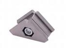 China Die Casting Aluminum Tube Joint 28mm Diameter with Sandblasting Treatment for Pipe Rack Systems for sale