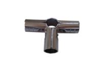 China 3 Way Flexible Metal Chrome Pipe Connectors For Pipe Racking out dia 28mm for sale