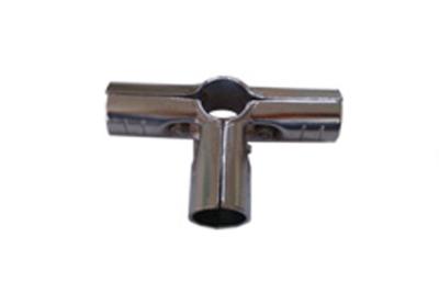 China 3 Way Flexible Metal Chrome Pipe Connectors For Pipe Racking out dia 28mm for sale