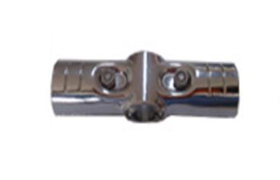 China Cross Type Chrome Pipe Connectors Smooth For 28mm Pipe for sale