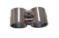 China Dia 28mm Chrome Pipe Connectors 2.5mm Thickness For Shelves for sale