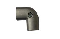 China 90 Degree Female Attended Aluminum Pipe Joint Die Casting Elbow Connector for Tubing Rack Systems for sale