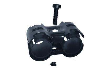 China Light Industrial Flexible Pipe Connectors Parallel Black SPCC Steel Pipe Joint for sale