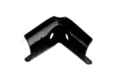 China Black Elbow Pipe Jack Joint 28mm Diameter Metal Joint for Pipe Rack System for sale