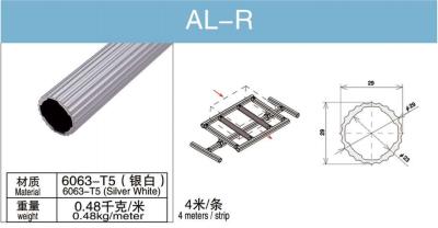 China AL-R T5 6063 Aluminum Round Tube Diameter 28mm for Logistics Rack Workbench for sale