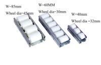 China Iron Frame Track Rollers System 60mm Roller Track  Conveyor White Placon for sale