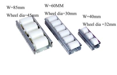 China Iron Frame Track Rollers System 60mm Roller Track  Conveyor White Placon for sale