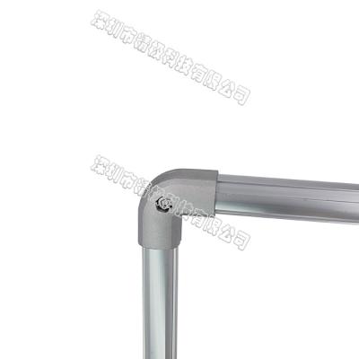China 90 Degree Right Angle Aluminum Alloy Joint Outer Joint Aluminum Tube Joints AL-2 for sale