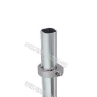 China Round Aluminum Tubing Joints Fixed Aluminum Pipe Joint Silver White for sale