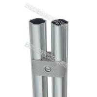 China Sandblasting Aluminum Pipe Joint Parallel Holding Plate External Connector for sale