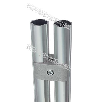 China Sandblasting Aluminum Pipe Joint Parallel Holding Plate External Connector for sale