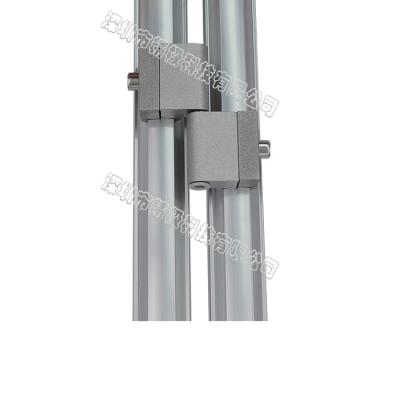 China Rotary Aluminum Tubing Joints AL-64 Silver White For Window Door for sale