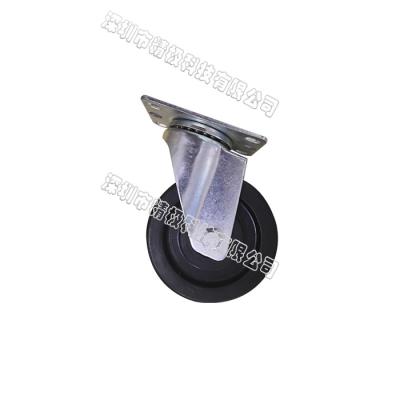 China ESD 3 Inch Rubber Swivel Wheels Flat No Brake Anti Static 75x32mm for sale