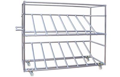 China Modular System Stainless Steel Pipe Rack Chrome Plated Connectors for sale