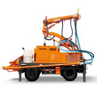 China Double Pump Concrete Shotcrete Machine , Concrete Sprayer Machine Poweful Pumping for sale