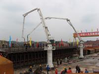 China Modular Design Stationary Concrete Placing Boom R Type Hydraulic Boom For Beam Yard for sale