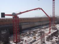 China 36m Stationary Concrete Placing Boom 4 Boom Sections With Proportional Valve for sale