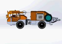 China Articulated Type Robotic Shotcrete Machine Hydraulic Control For Underground And Mining for sale