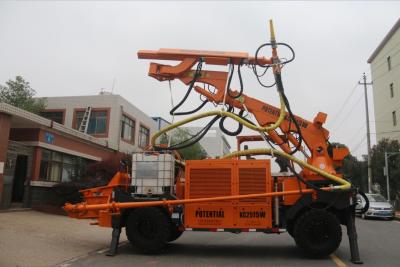 China Three Sections Boom Robotic Shotcrete Machine For Railway Tunnel for sale