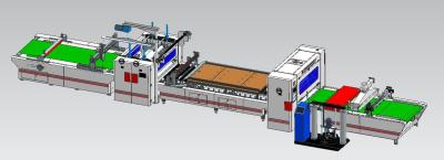 China 1300mm HPL Acrylic Coating Laminating Machine Auto Cutter Coating Laminating Line for sale