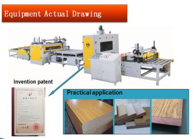 China PVC Film Coating Machine 1300mm Laminating Panel PUR Line 2-50mm Thickness for sale