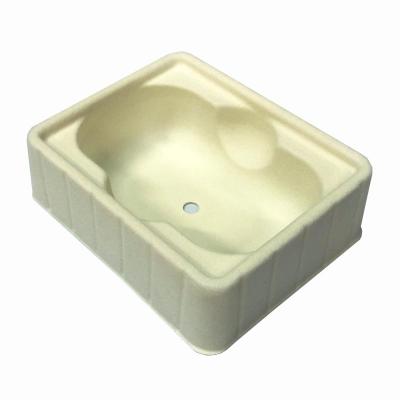 China Custom PS Flocked Plastic Soap Trays for Gift Packaging for sale