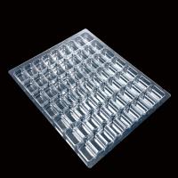 China Custom 63 Cavity Macaron PET Tray Food Grade Crystal Clear for sale