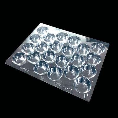 China Food Grade Clear PET 22 Cell Cookie Tray for Bakery Chocolates for sale