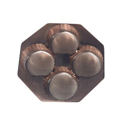 China Custom Rose Gold 4-Cell APET Food Grade Tray for sale