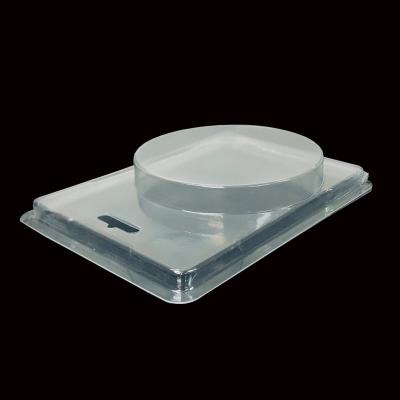 China Custom PET Clamshell Nail Boxes Hinged Blister Packaging for sale