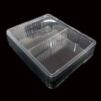 China PET Hinged Clamshell Blister Box for Face Mask Cosmetic Packaging for sale