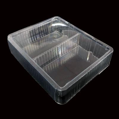 China PET Hinged Clamshell Blister Box for Face Mask Cosmetic Packaging for sale