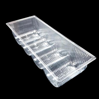 China Custom 4-Cell PET Blister Tray for Cookies Food Packaging for sale