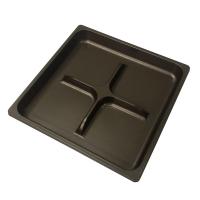 China Custom Coffee Brown PP Bakery Trays Freezer-Safe for Pastry Bread for sale