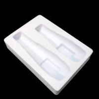 China Custom White PVC Flocked Blister Tray for Skincare Packaging for sale
