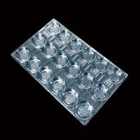 China Custom 18-Divider Clear PET Beverage Tray for Drink Packaging for sale