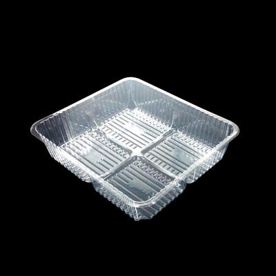 China Custom 4-Cavity PET Pastry Tray Food-Safe Blister Packaging for sale