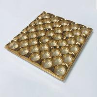 China Custom 40-Cell Gold PET Chocolate Insert Tray for Food Packaging for sale