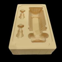 China Custom Flocked PET Wine Bottle Tray for Secure Packaging for sale