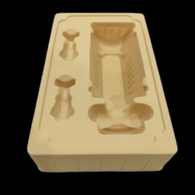 China Custom Flocked PET Wine Bottle Tray for Secure Packaging for sale
