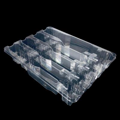 China Custom 4-Cell PET Plastic Blister Tray for Shaft Parts for sale