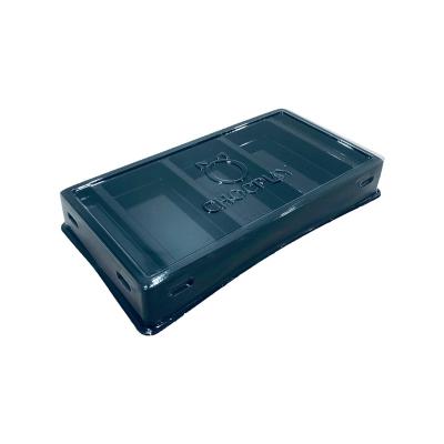 China Custom 5-Slot PET Chocolate Blister Tray with Clear Lid for sale