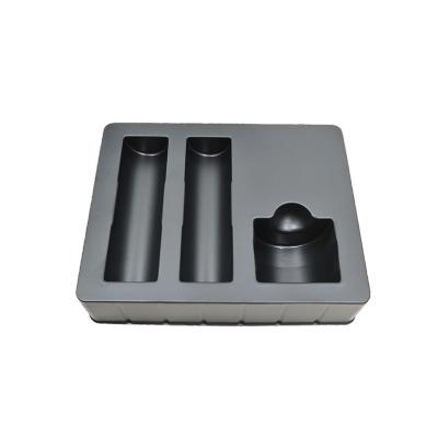 China Custom Black PS Vacuum Formed Tray for Skincare Packaging for sale