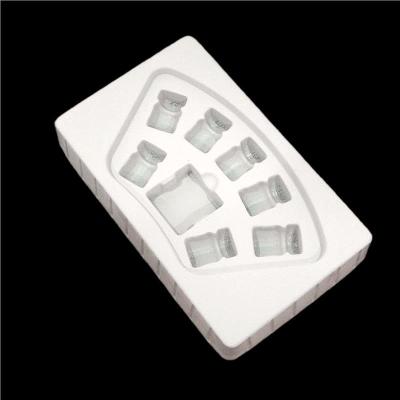 China Custom Flocked PET Serum Vial Trays for Cosmetic Packaging for sale