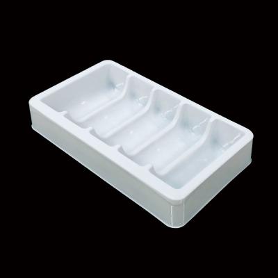 China Customizable 5 Compartment White PET Blister Packaging for Nail Art Supplies for sale