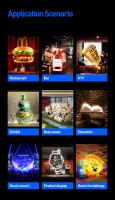China 42cm 224LED LED Display Mini Logo Neon HD Access Turnstile Support Holographic LED Fan Projector Adverting 3D Hologram Fan for sale