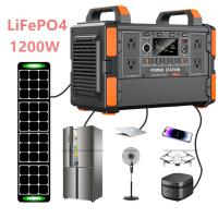 China Portable 1200W Solar Power Station Must Essential Outdoor Battery Power Generator With 230V For Home Use US Plug Type for sale