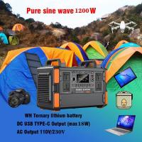 China 2025 Hot Sale 1200W Powerstation LiFePO4 Battery Bank Mobile Portable Power Station 1000W Solar Generator For Home Power Supply for sale