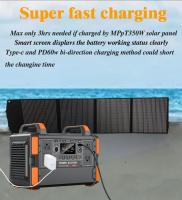 China Rechargeable Backup Power Lifepo4 Battery Solar Generator 1200w Portable Power Station 600wh Solor Power Bank For Outdoor Camping for sale